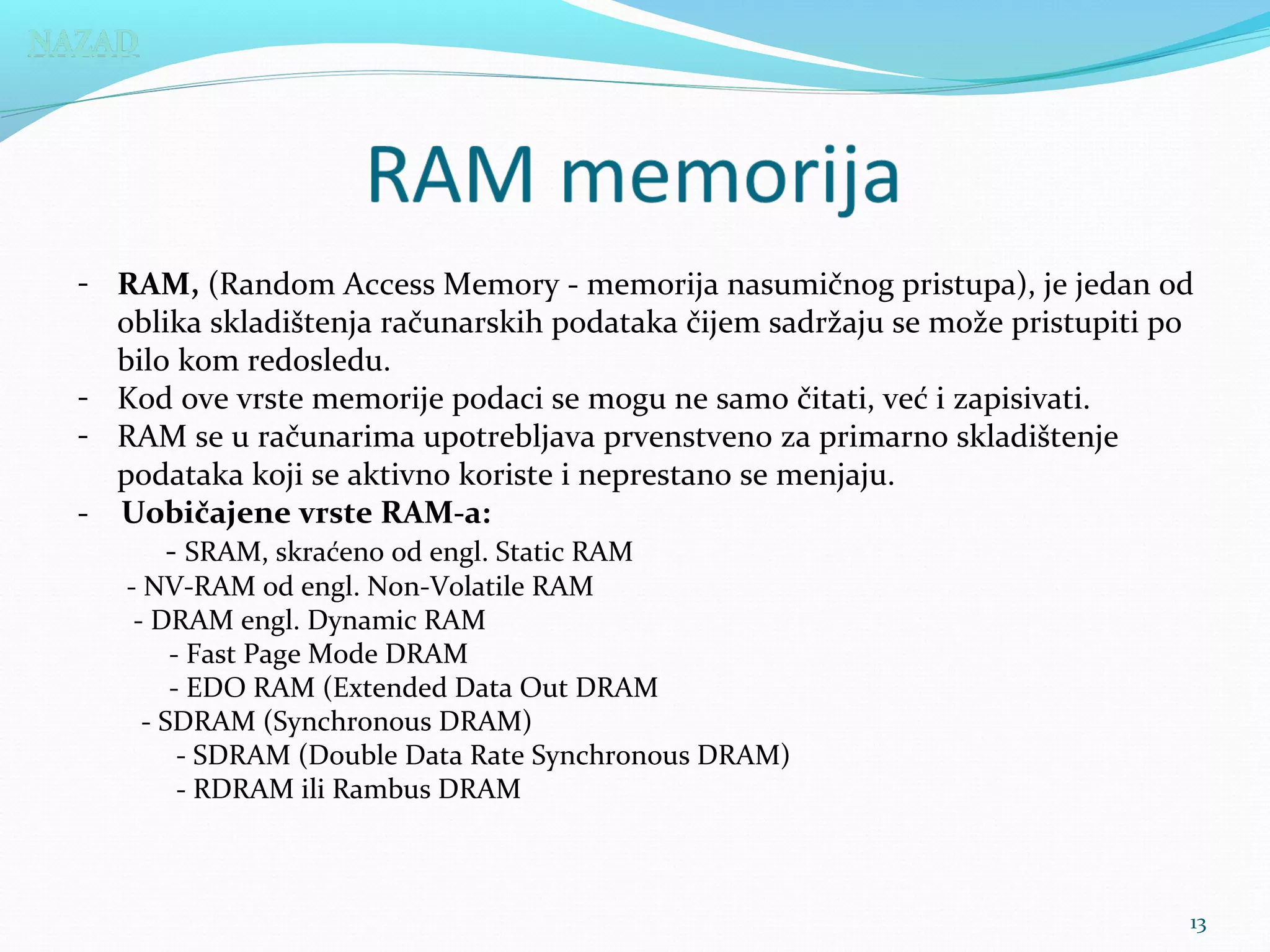 Hardverske komponente PC racunara | PPT