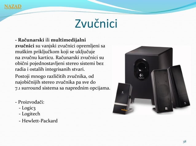 Hardverske komponente PC racunara | PPT