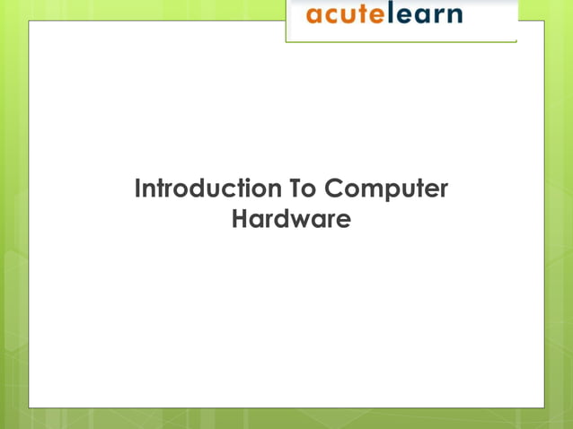Hardware | PDF