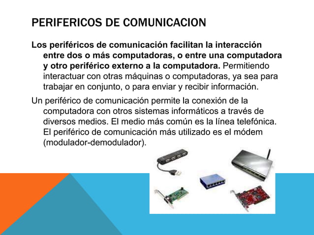 clasificación de perifericos | PPT