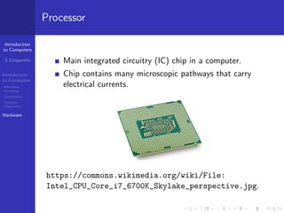 Introduction to Computers - Hardware | PDF