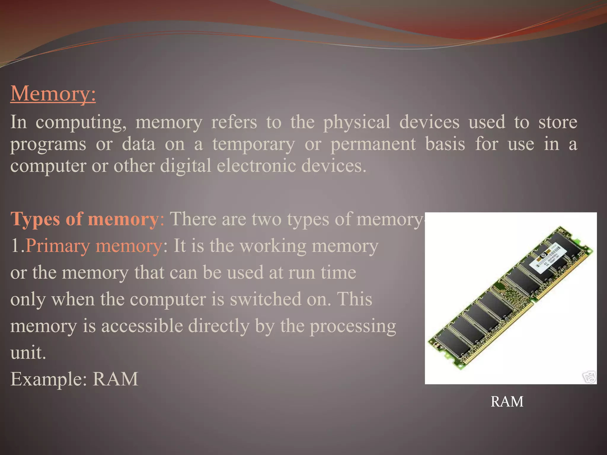 Hardware- the entire parts of a computer | PPTX