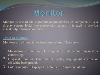 Hardware- the entire parts of a computer | PPTX