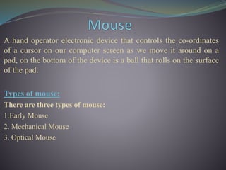 Hardware- the entire parts of a computer | PPTX