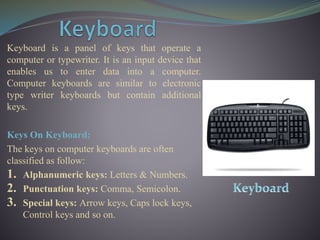 Hardware- the entire parts of a computer | PPTX