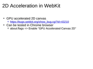 Hardware Acceleration in WebKit | PDF