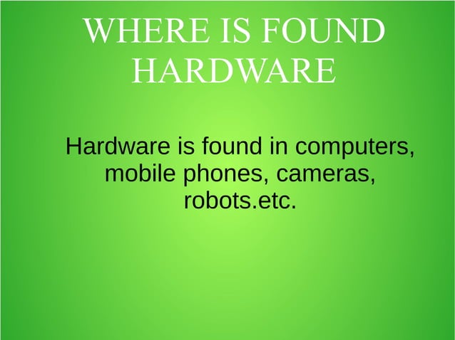 Hardware and software | ODP