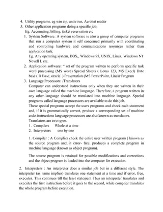 Hardware and Software.pdf | Programming Languages | Computing