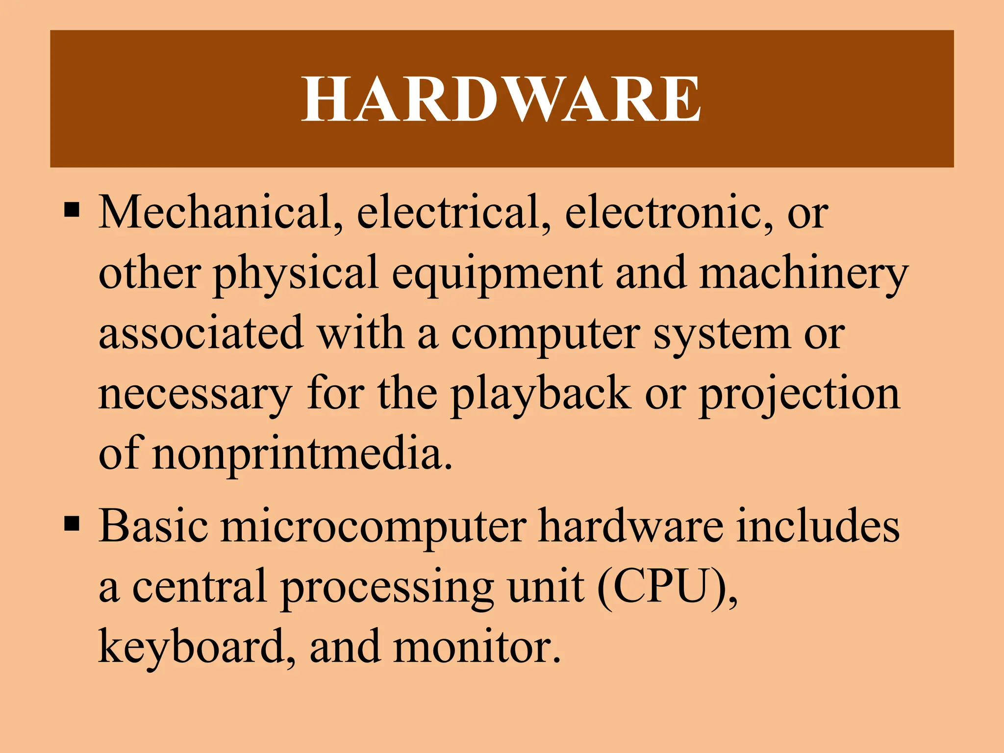 Hardware and Software in computer business | PPT