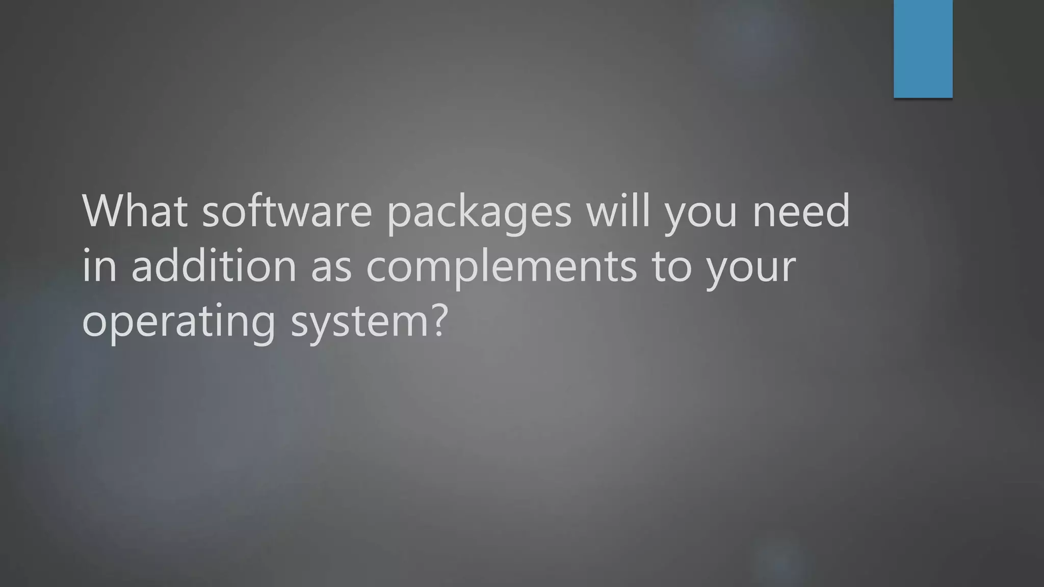 Hardware and Software Considerations for Servers | PPT