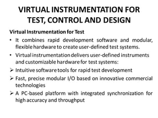 Hardware and Software in Virtual Instrumentation,VI for Test ...