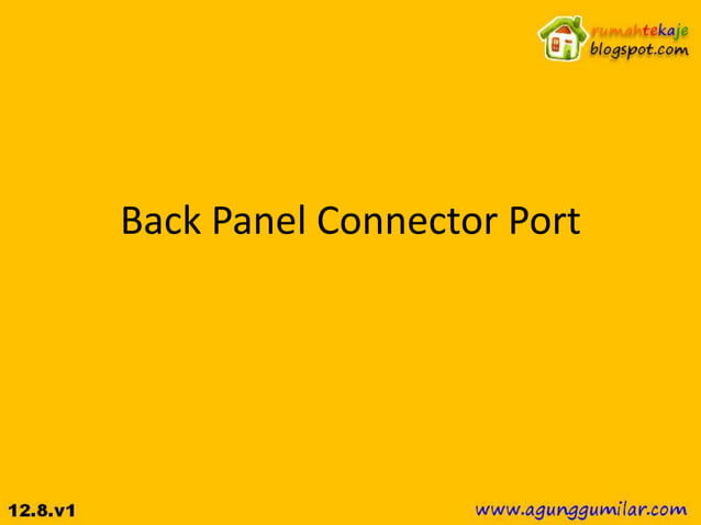 Hardware back panel-port | PPTX
