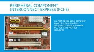 Hardware components. the motherboard, power supply, and expansion cards ...