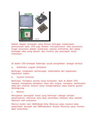 Hardware dan software | DOCX