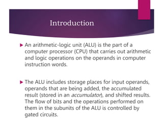Hardware Design of an or Arithmetic Logic Unit.ppt