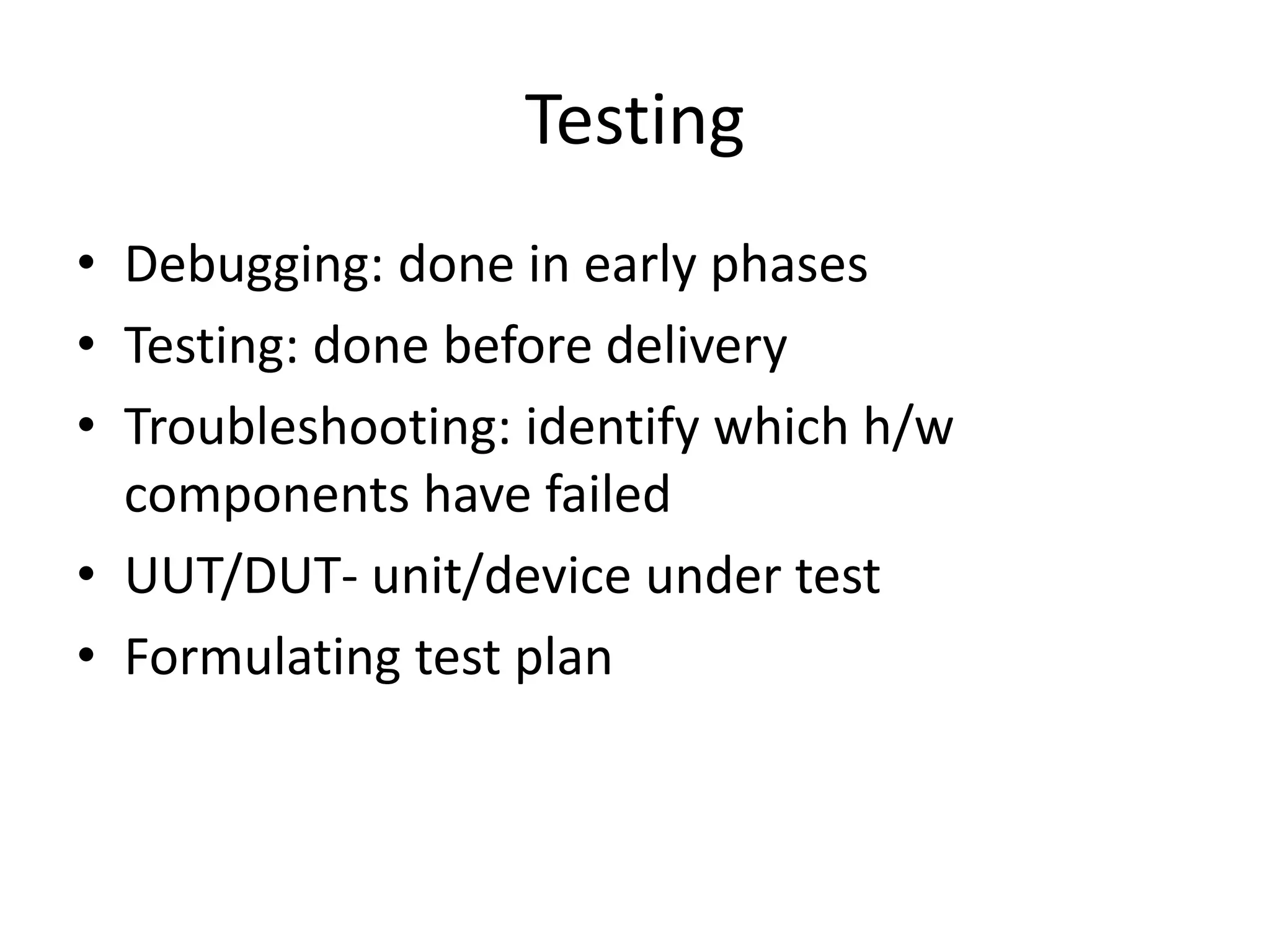 Unit II- Hardware design & testing methods1 - Electronic Product Design ...