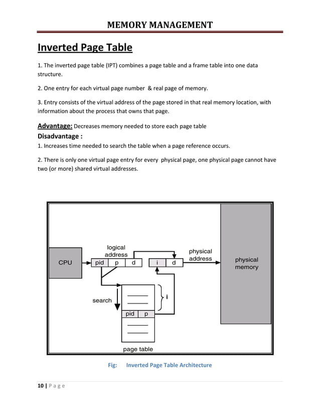 Hardware implementation of page table | PDF