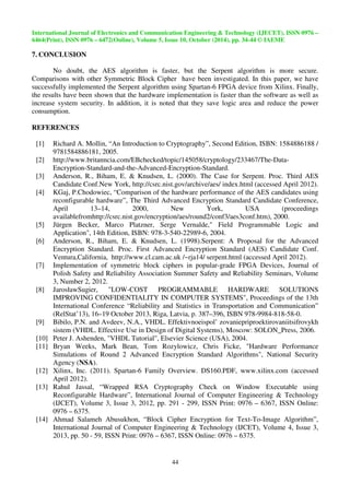 Hardware implementation of the serpent block cipher using fpga technology | PDF
