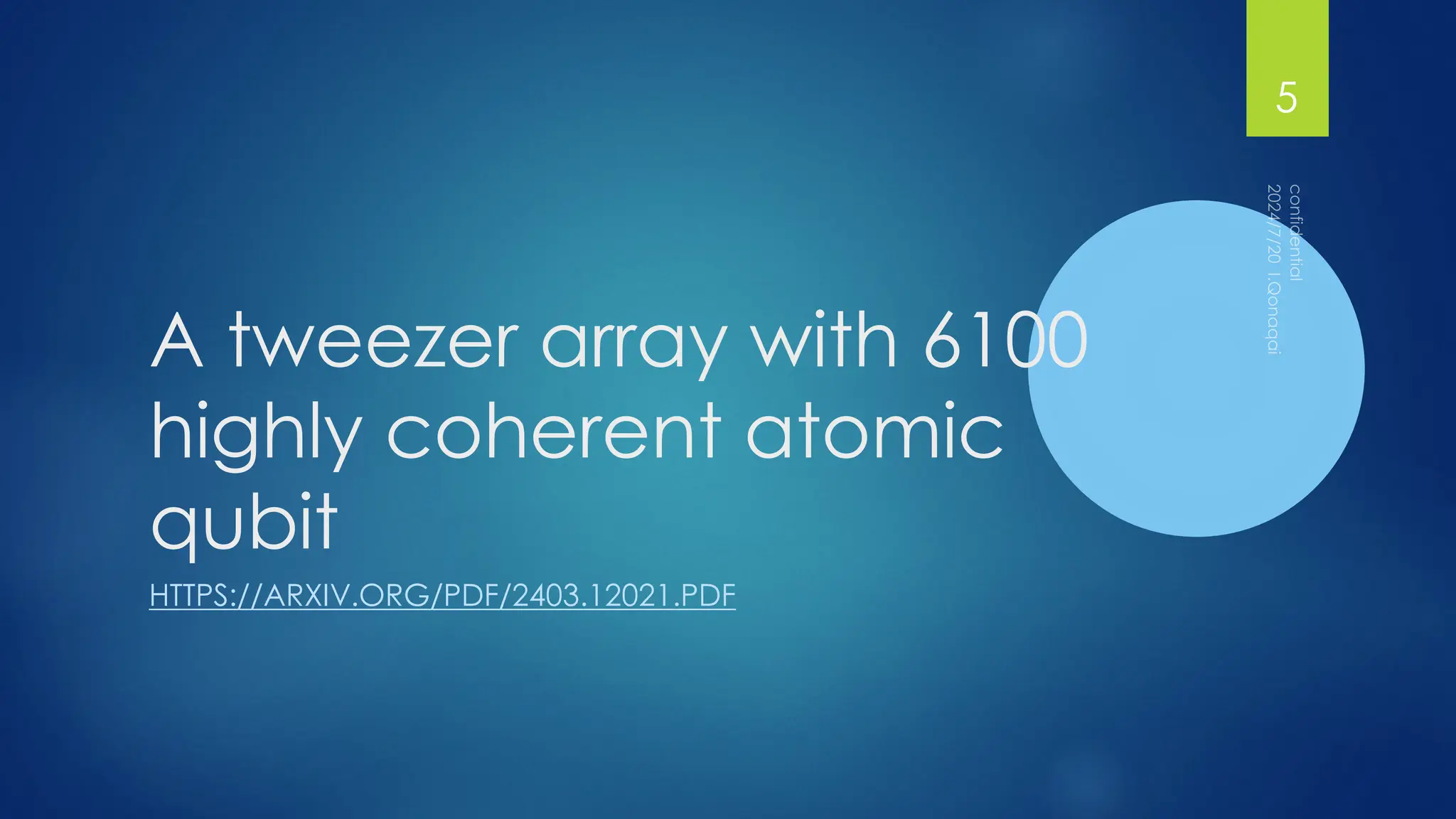 HardWare Of Quantum Computing With Neutral Atoms | PPT