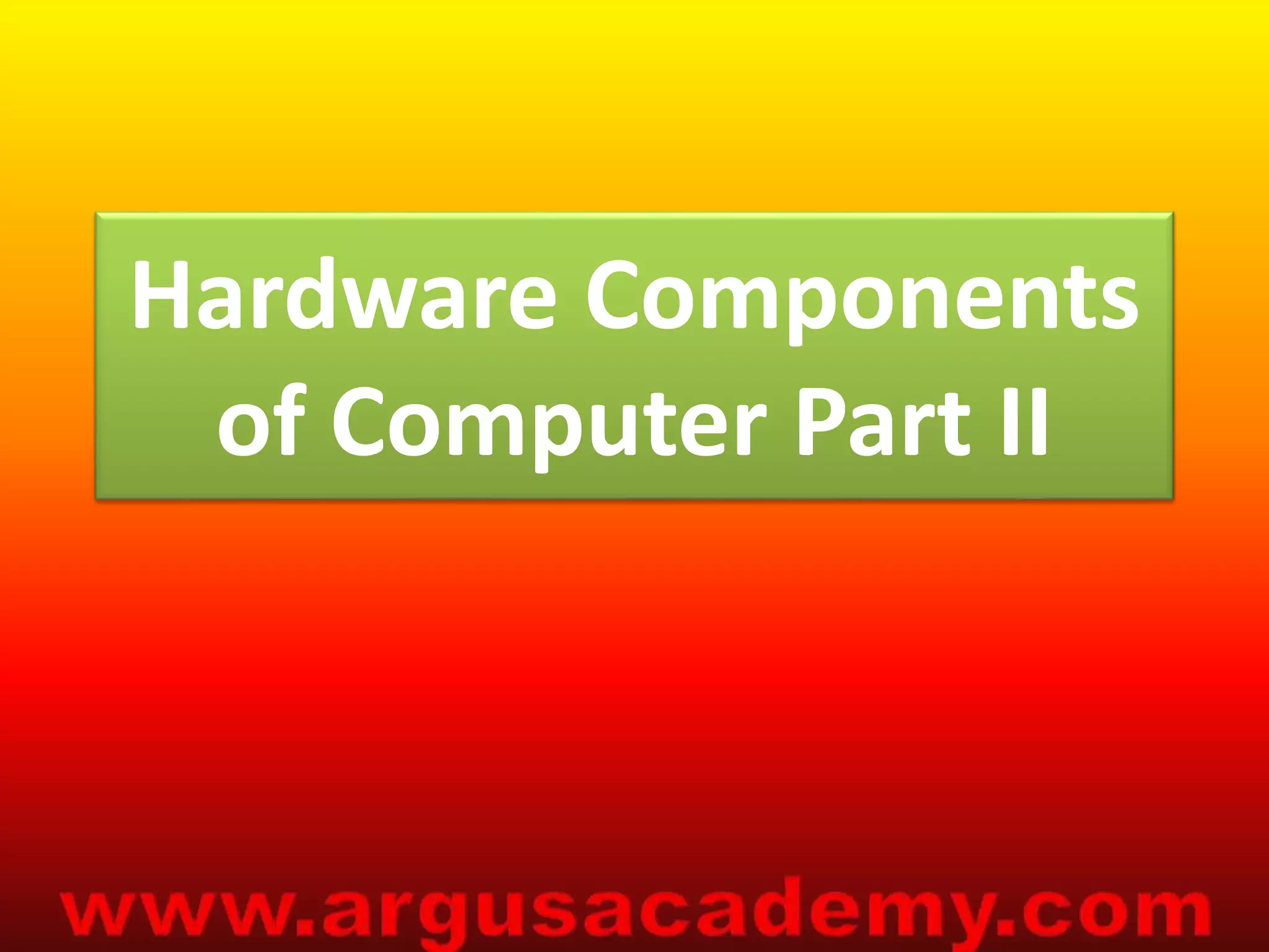 CPU Hardware | PPT