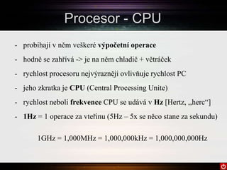 Hardware počítače | PPT
