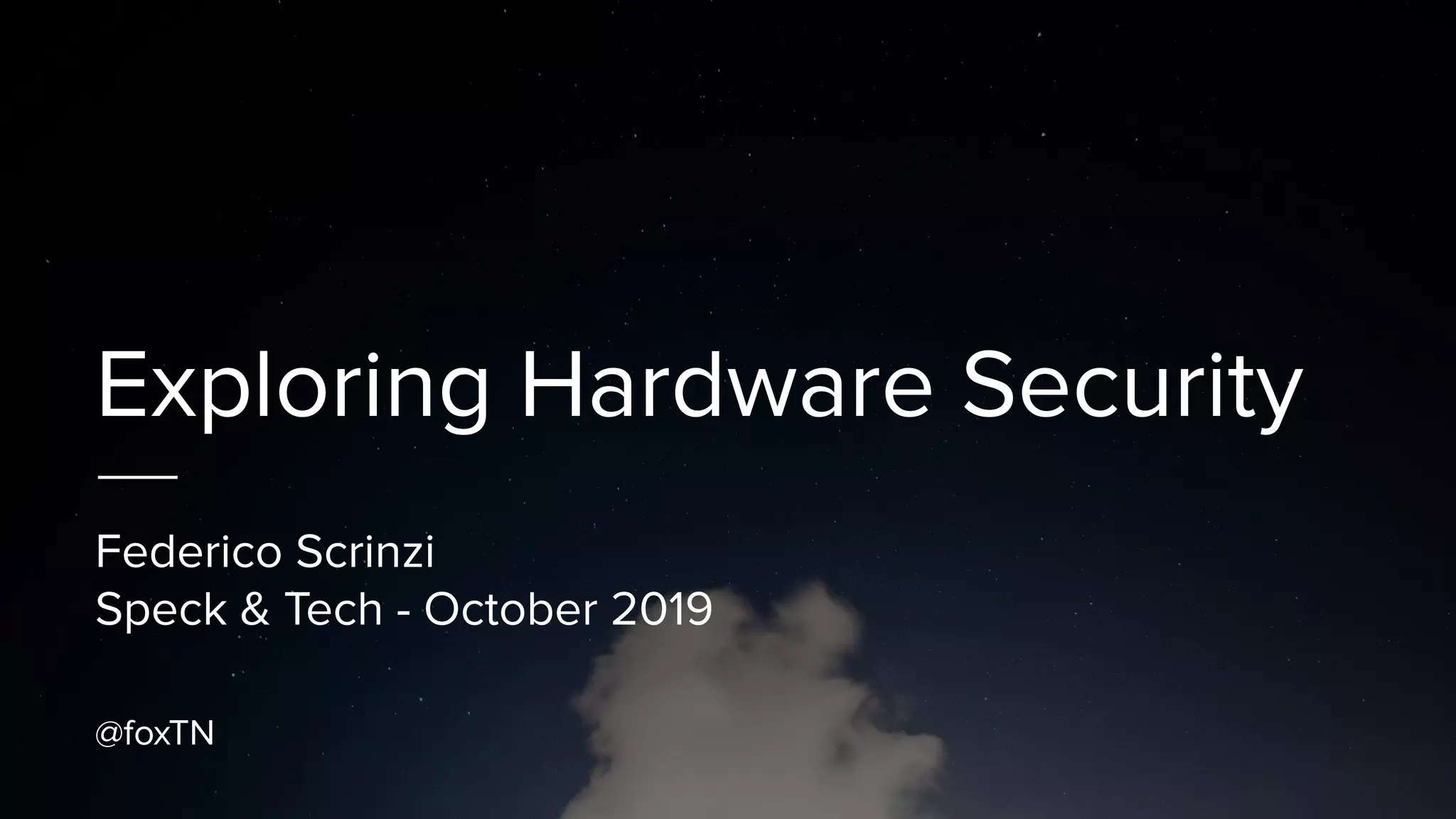 Exploring Hardware Security | PPT