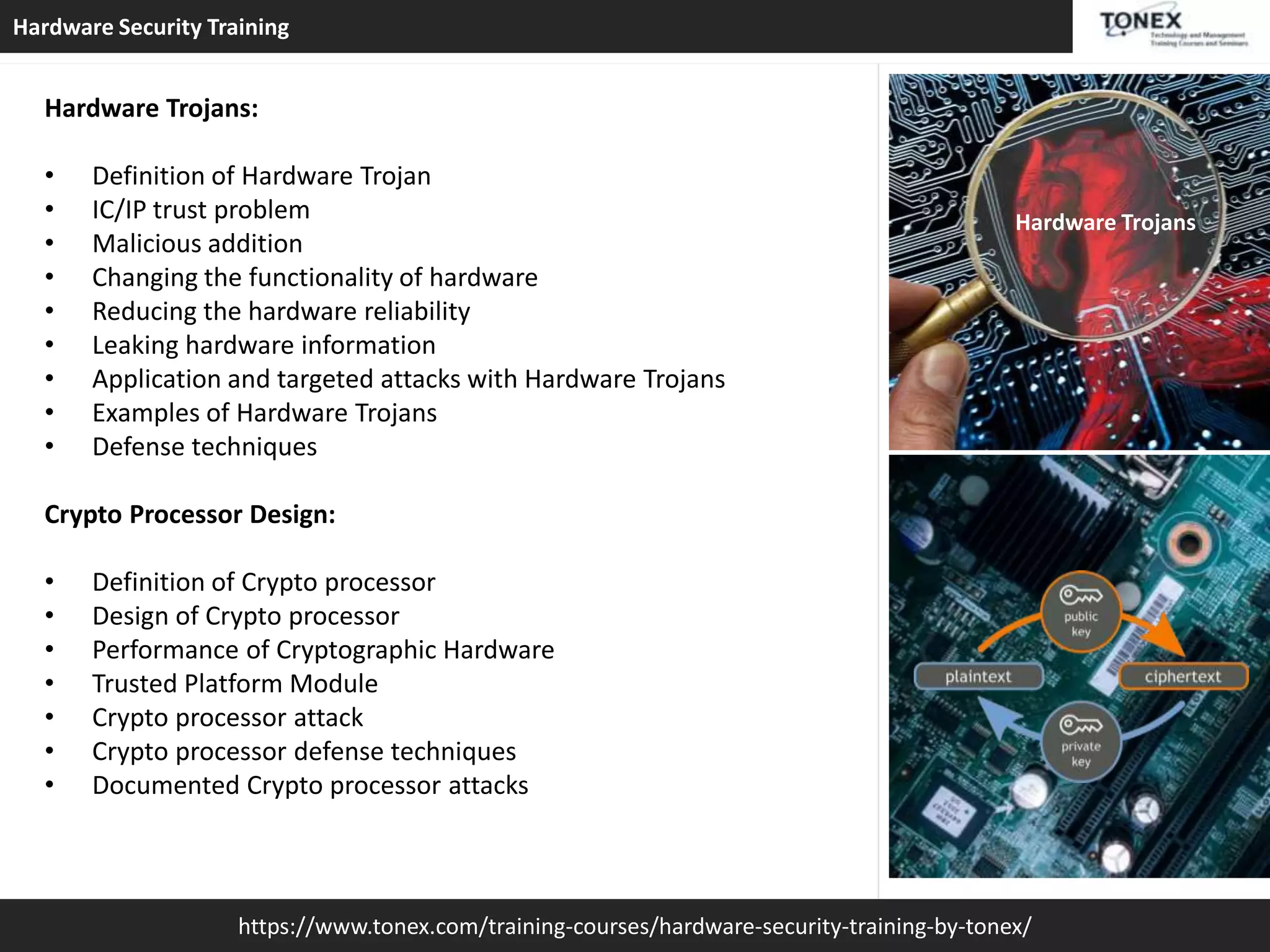 Hardware Security Training By TONEX | PPTX | Information and Network ...