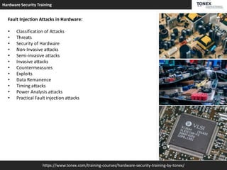 Hardware Security Training By TONEX | PPT