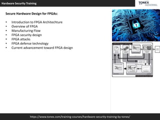 Hardware Security Training By TONEX | PPT
