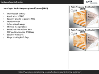 Hardware Security Training By TONEX | PPT