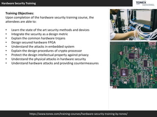 Hardware Security Training By TONEX | PPT