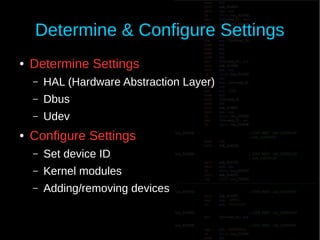 Linux: Hardware Settings | PPT