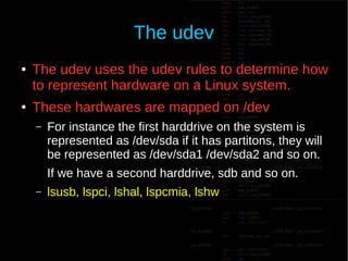 Linux: Hardware Settings | PPT