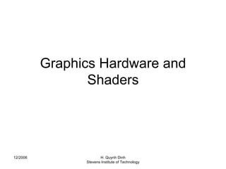 Hardware Shaders | PPT