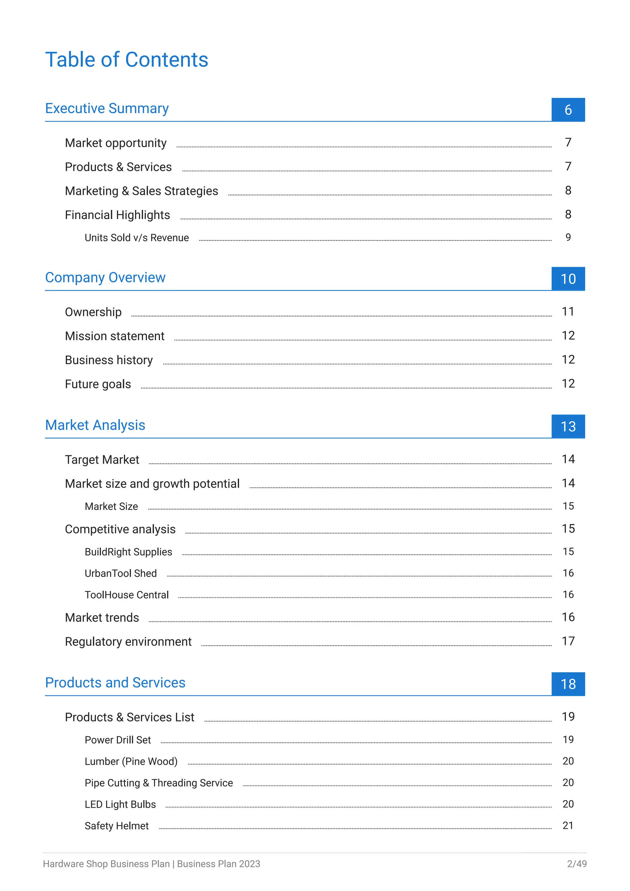 Hardware Shop Business Plan Example .pdf