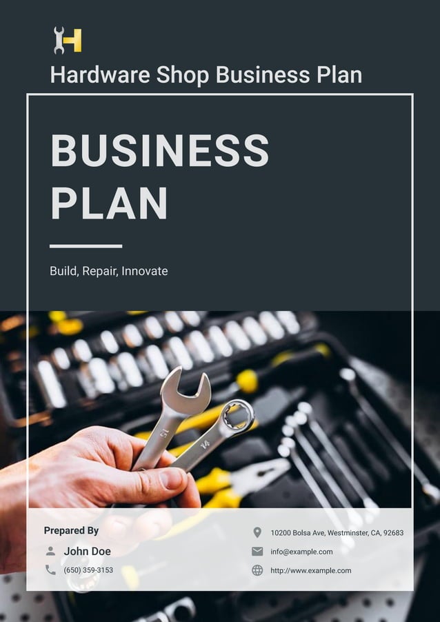 Hardware Shop Business Plan Example .pdf | Business Accounting ...