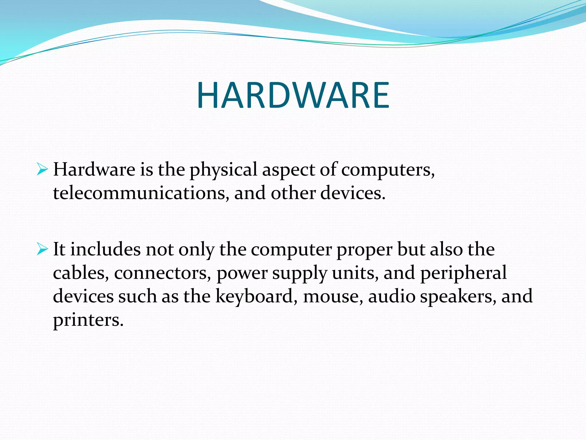 Hardware & Software | PPTX