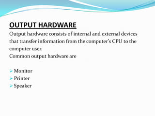 Hardware & Software | PPTX