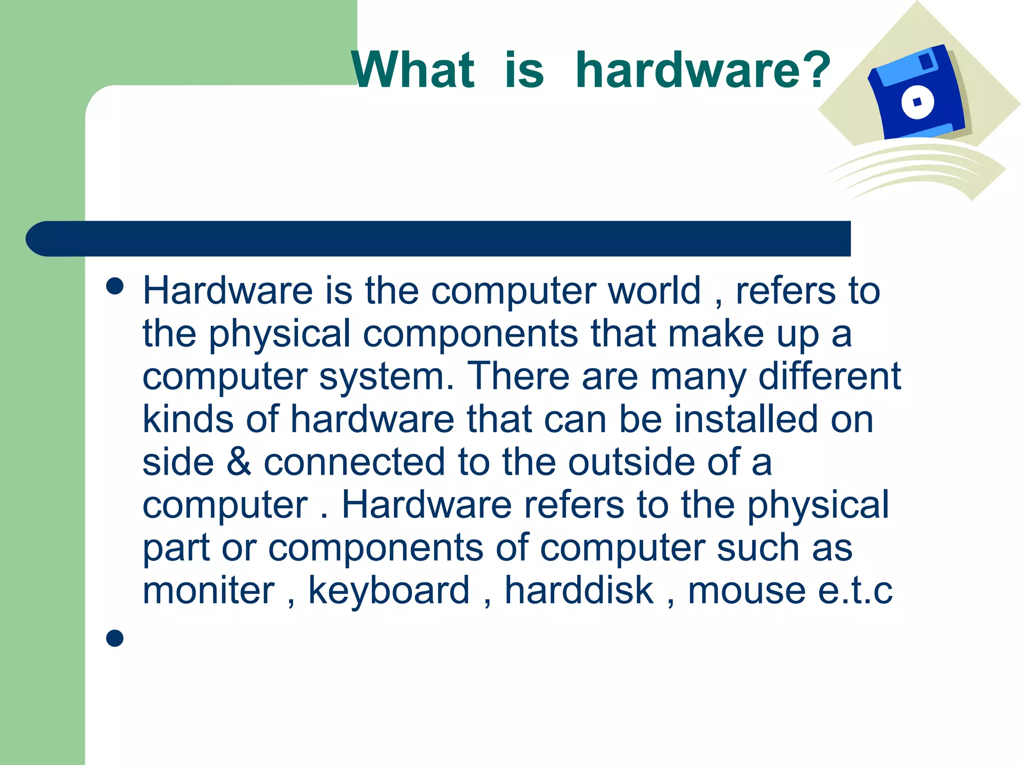 Hardware & software | PPT