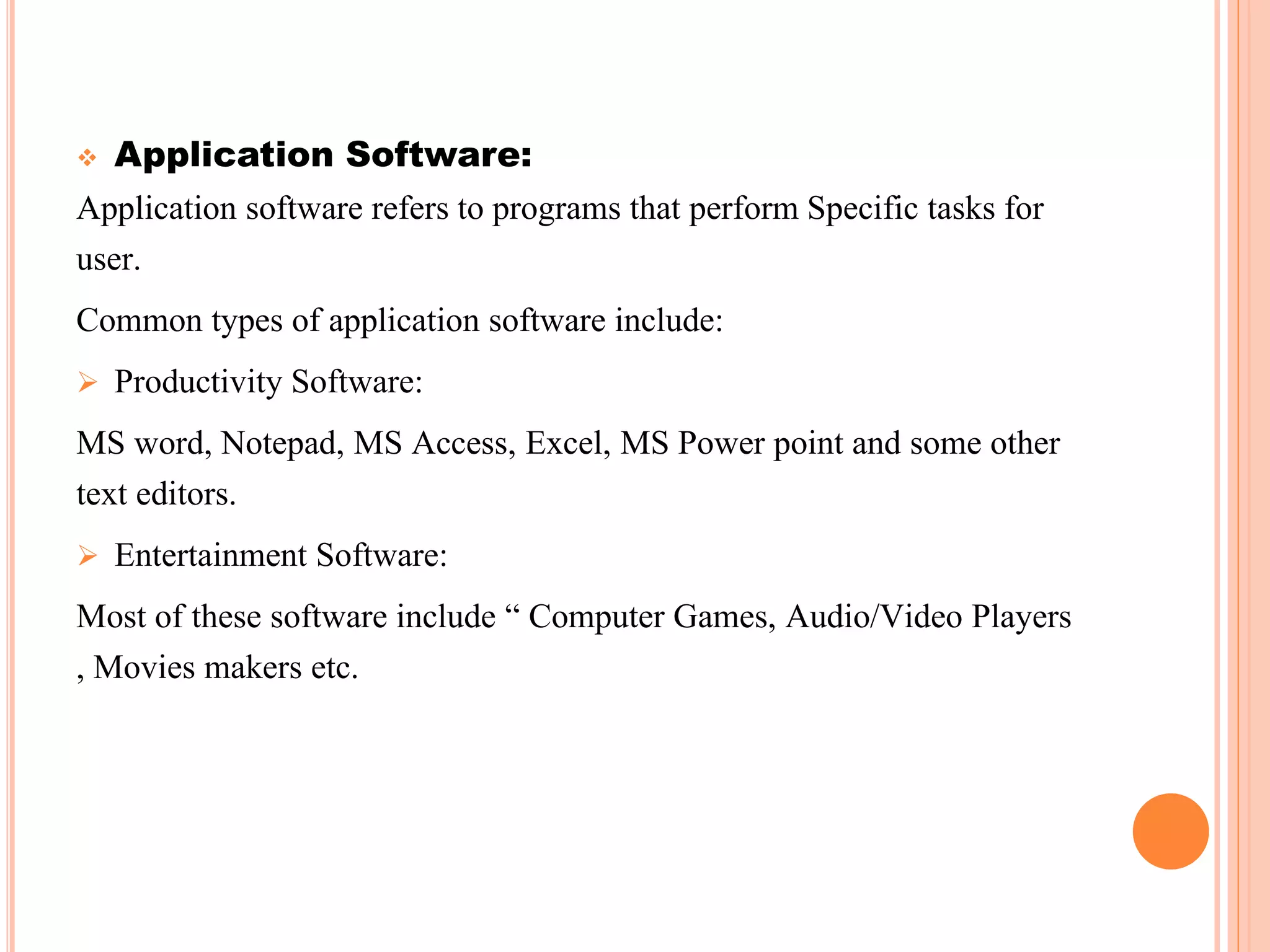 Hardware & Software | PPTX | Operating Systems | Computer Software and Applications