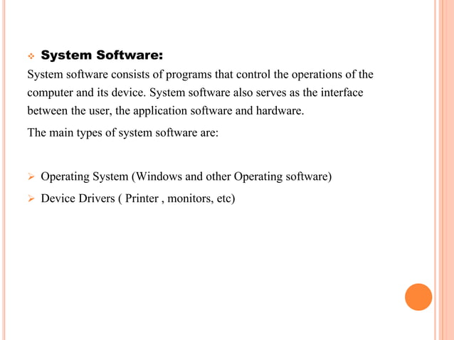 Hardware & Software | PPTX | Operating Systems | Computer Software and Applications