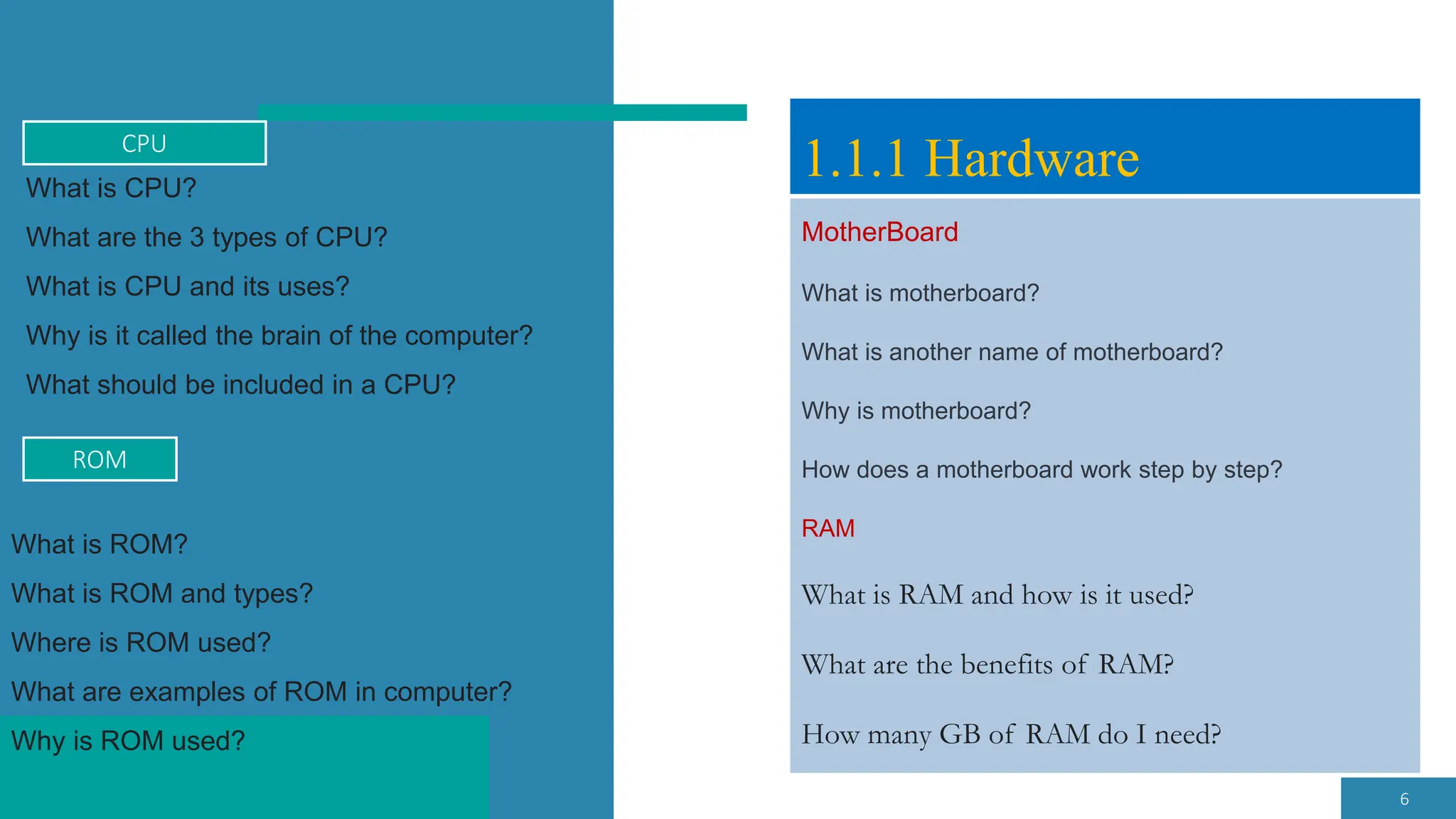 Hardware& Software for IGCSE Information and Communication Technology | PPT