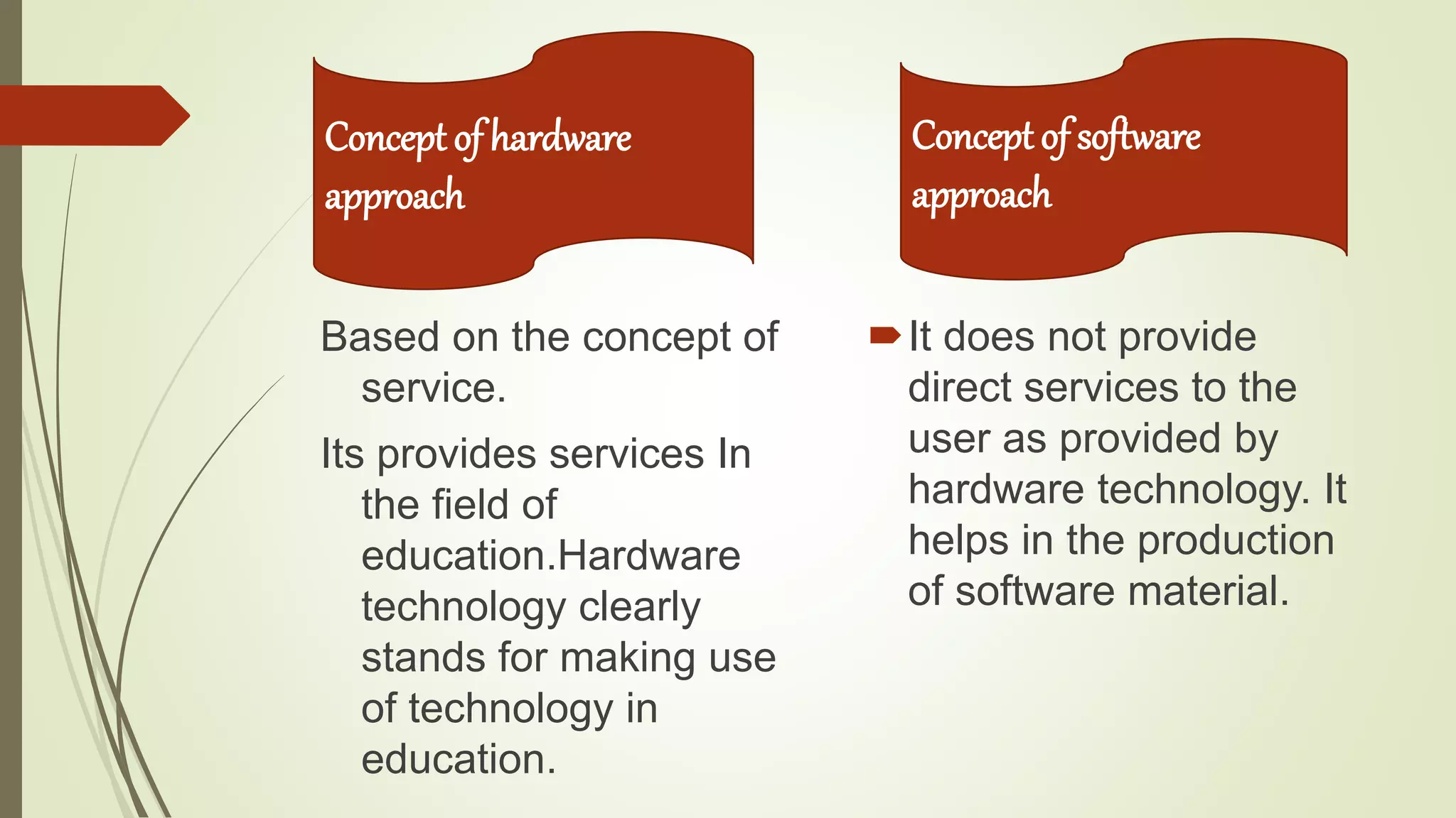 Hardware software approach of Educational Technology | PPTX