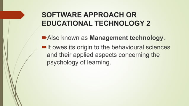 Hardware software approach of Educational Technology | PPTX