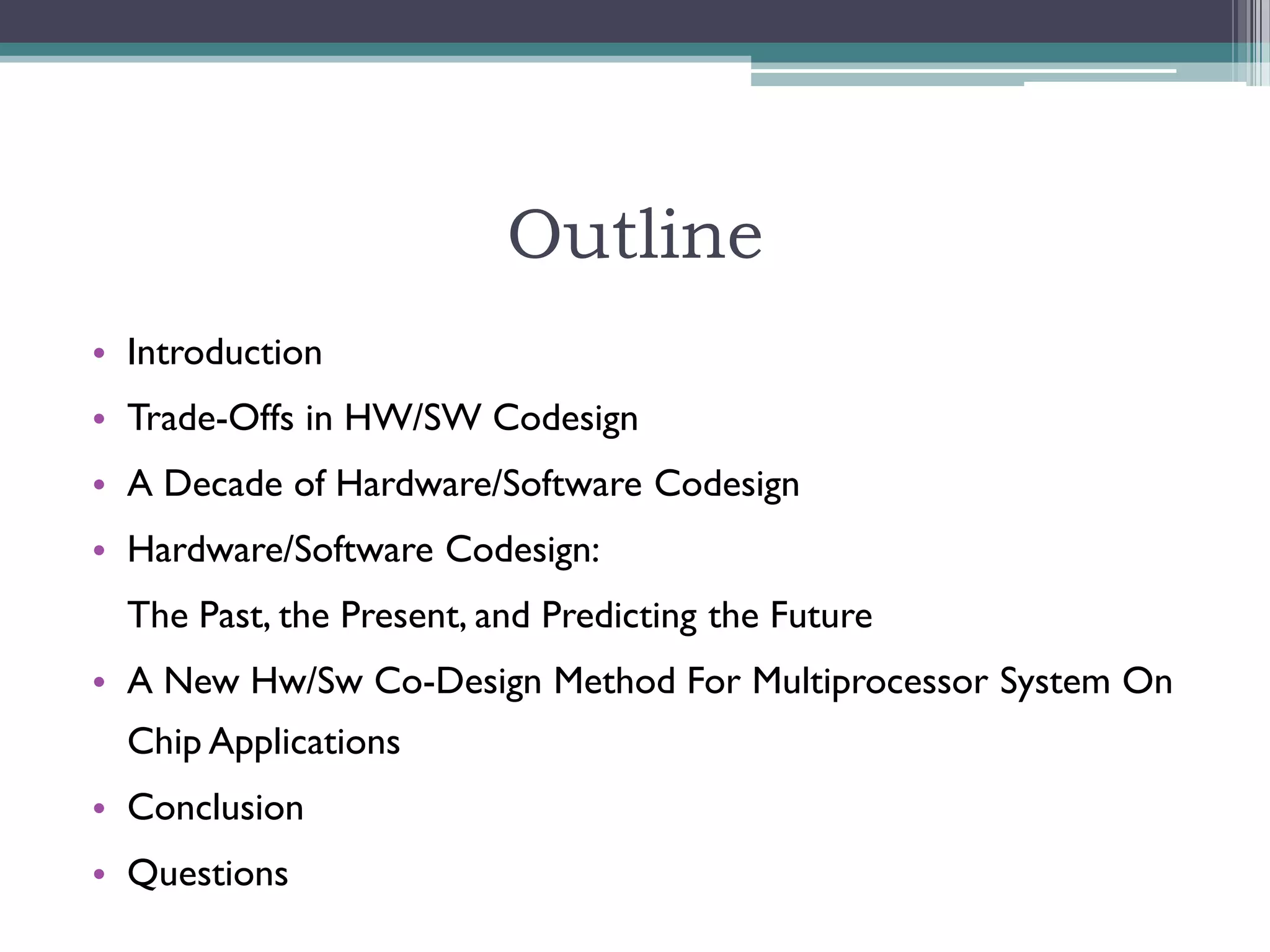 Hardware Software Codesign | PPTX
