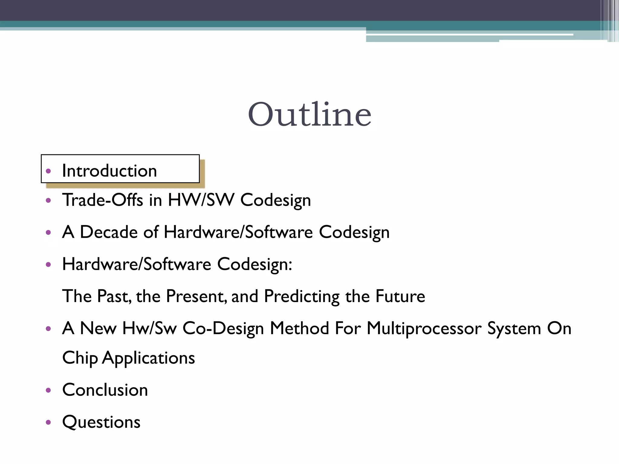 Hardware Software Codesign | PPTX