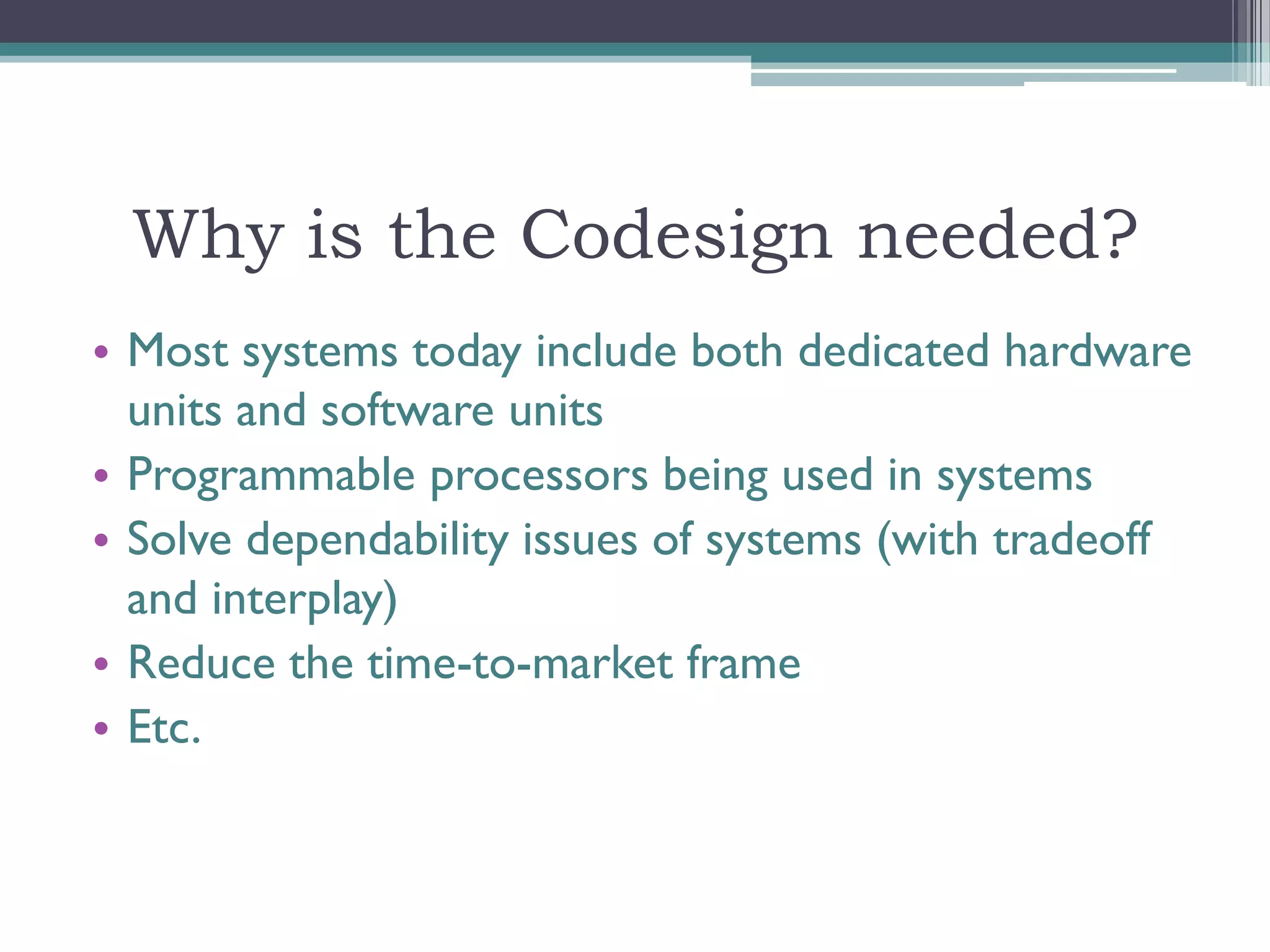 Hardware Software Codesign | PPTX