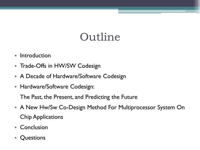 Hardware Software Codesign Pptx Computer Software And Applications
