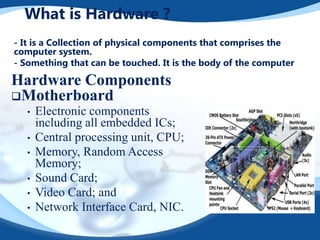 Hardware software comparisom | PPTX | Operating Systems | Computer Software and Applications