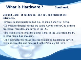 Hardware software comparisom | PPTX | Operating Systems | Computer Software and Applications